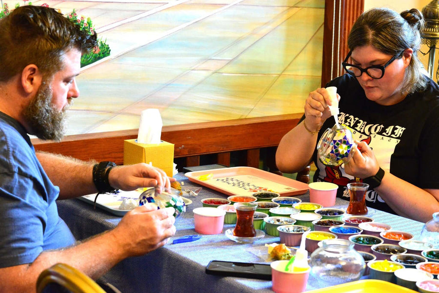 The Woodlands Turkish Mosaic Lamp Making Class