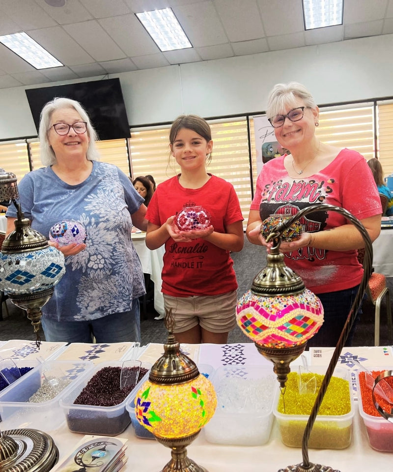 Turkish Mosaic Lamp Workshops in Greater Houston | Pedalisa Art